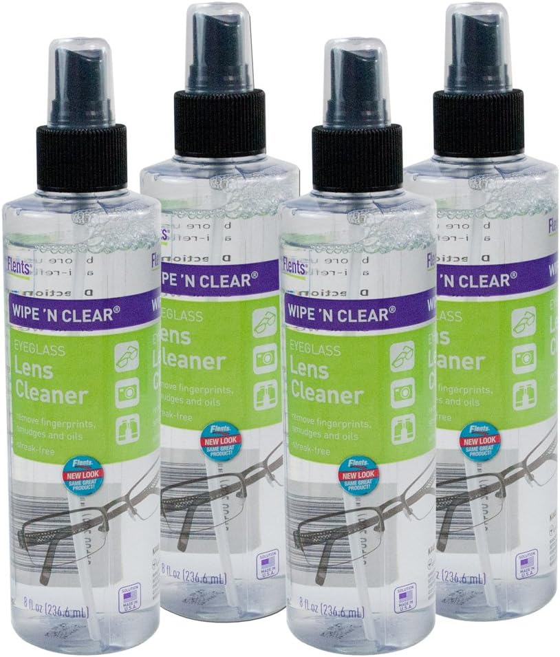 Amazon.com: Flents Wipe 'N Clear Eyeglass Lens Cleaner 8 fl oz 4 ...