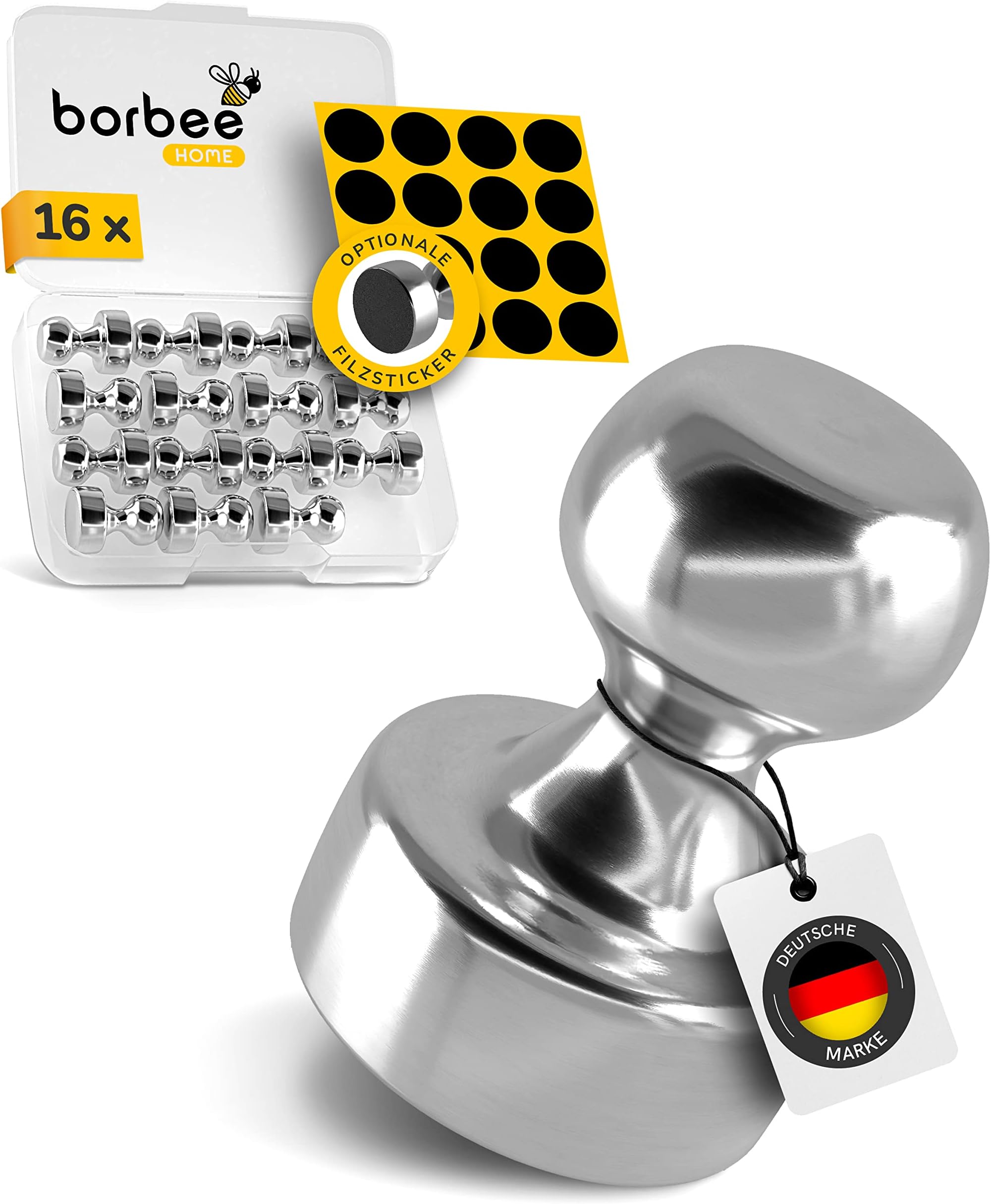 borbee - 16er Set Mini Magnete Neodym extra stark (12x16mm, klein ...