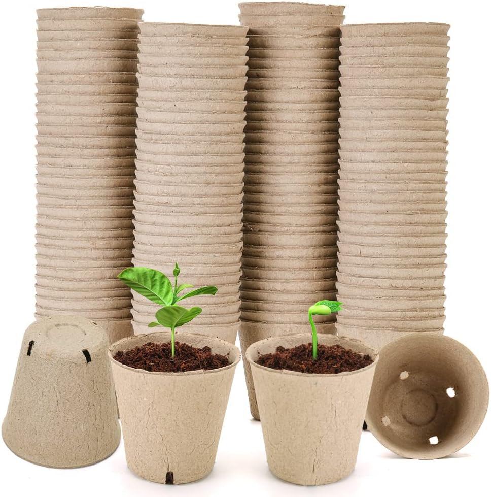 Amazon.com : Affort 50Pcs 3.15 Inch Peat Pots Biodegradable Eco ...