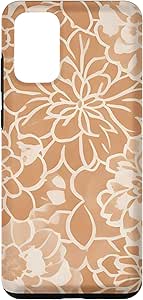 Amazon.com: Galaxy S20+ Boho Flowers Floral Beige Terracotta Aesthetic ...