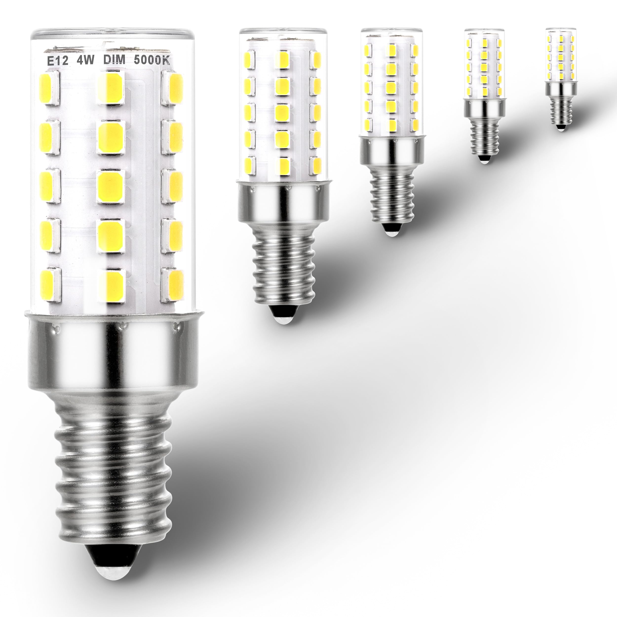 Amazon.com: Ziomitus Dimmable E12 C7 5000k Daylight White Candelabra ...