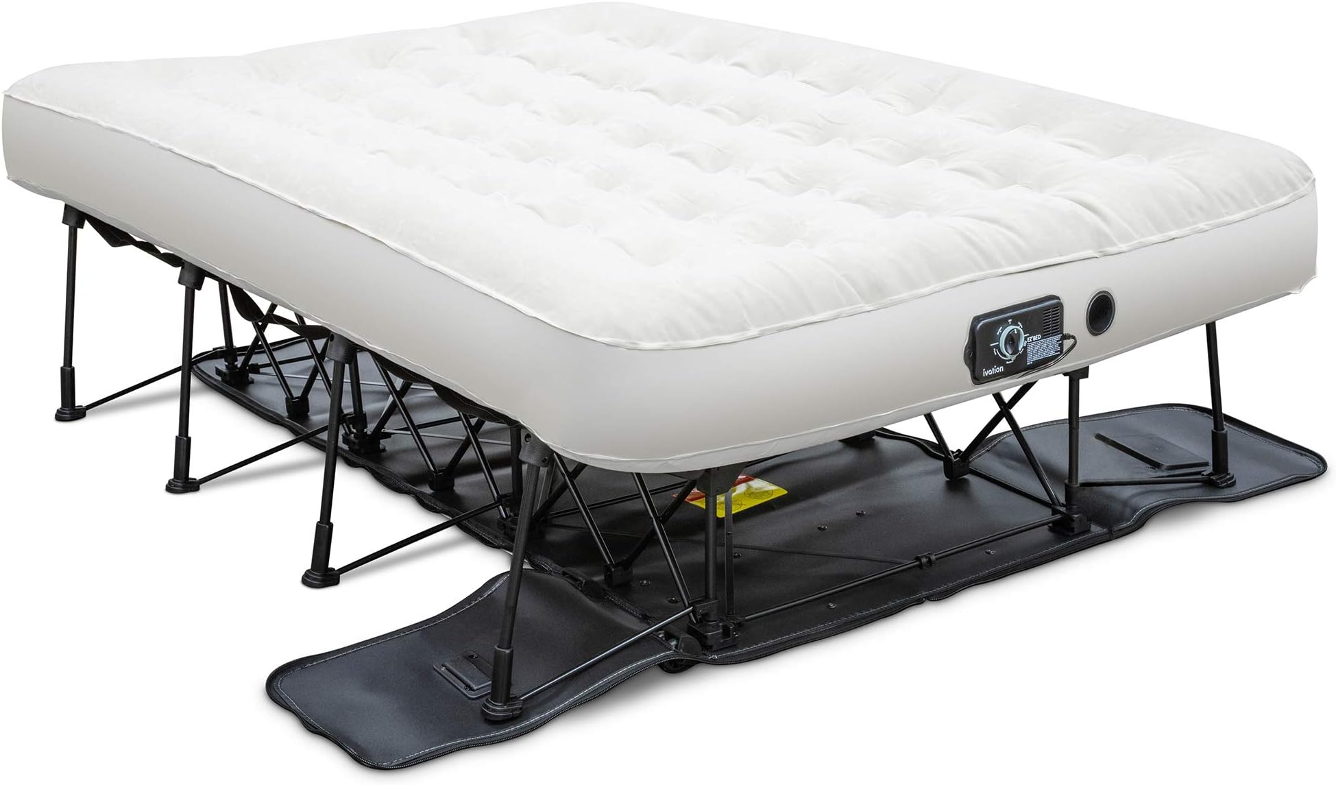 Ivation EZ-Bed (Full Size) Air Mattress with Frame & Rolling Case ...