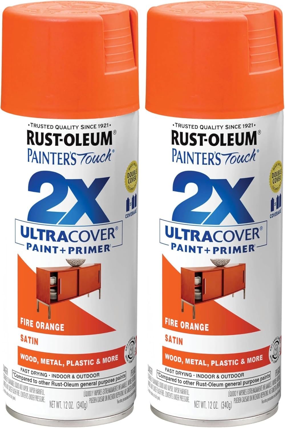 Rust-Oleum 263149 Painter's Touch 2X Ultra Cover Spray Paint, 12 oz ...