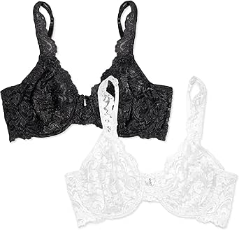 Smart & Sexy Women's Signature Lace-Unlined Underwire Bra, Black Hue ...