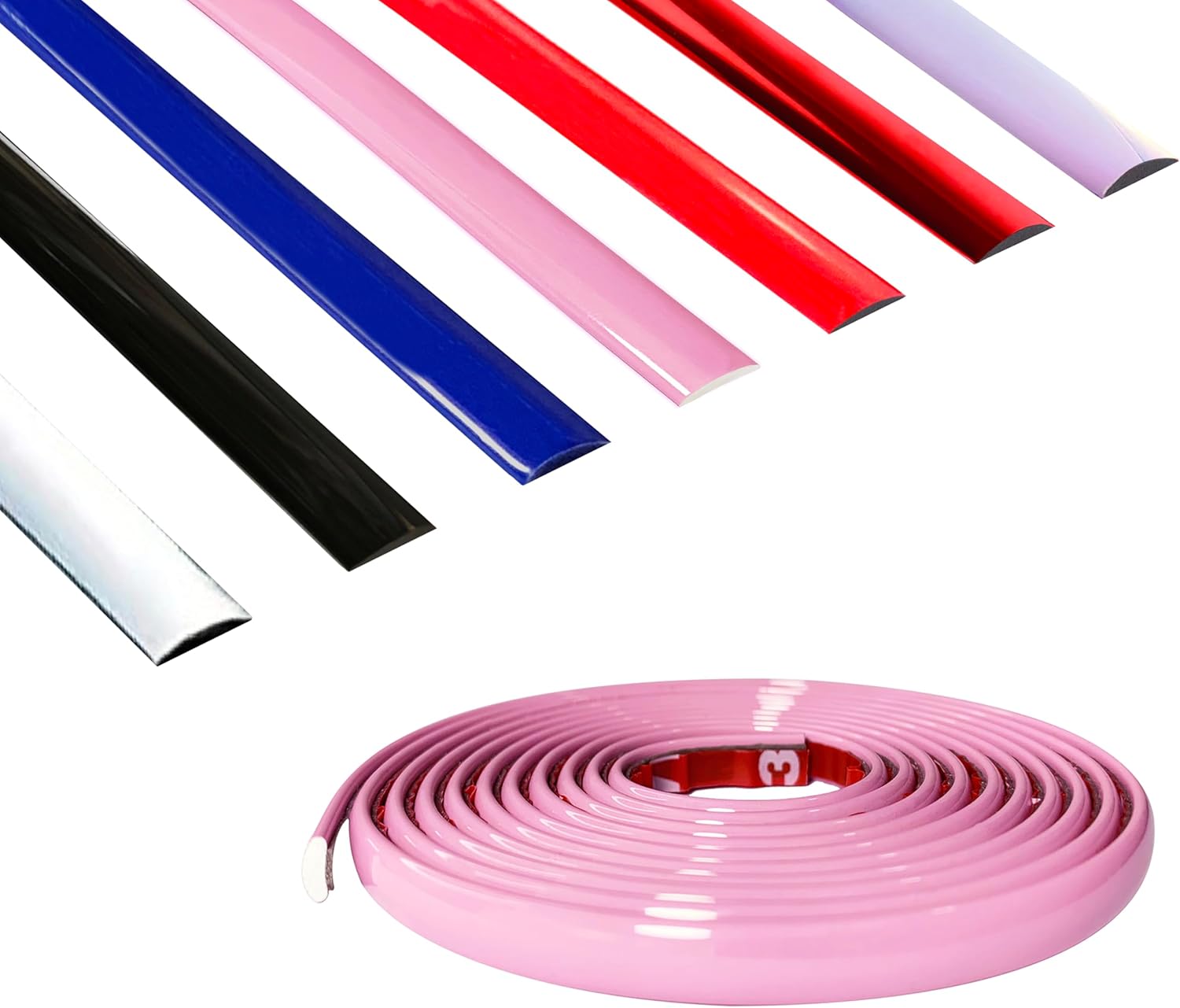 Amazon.com: 16ft [Width:1/4 inch (6mm)] Auto Molding Trim Universal ...