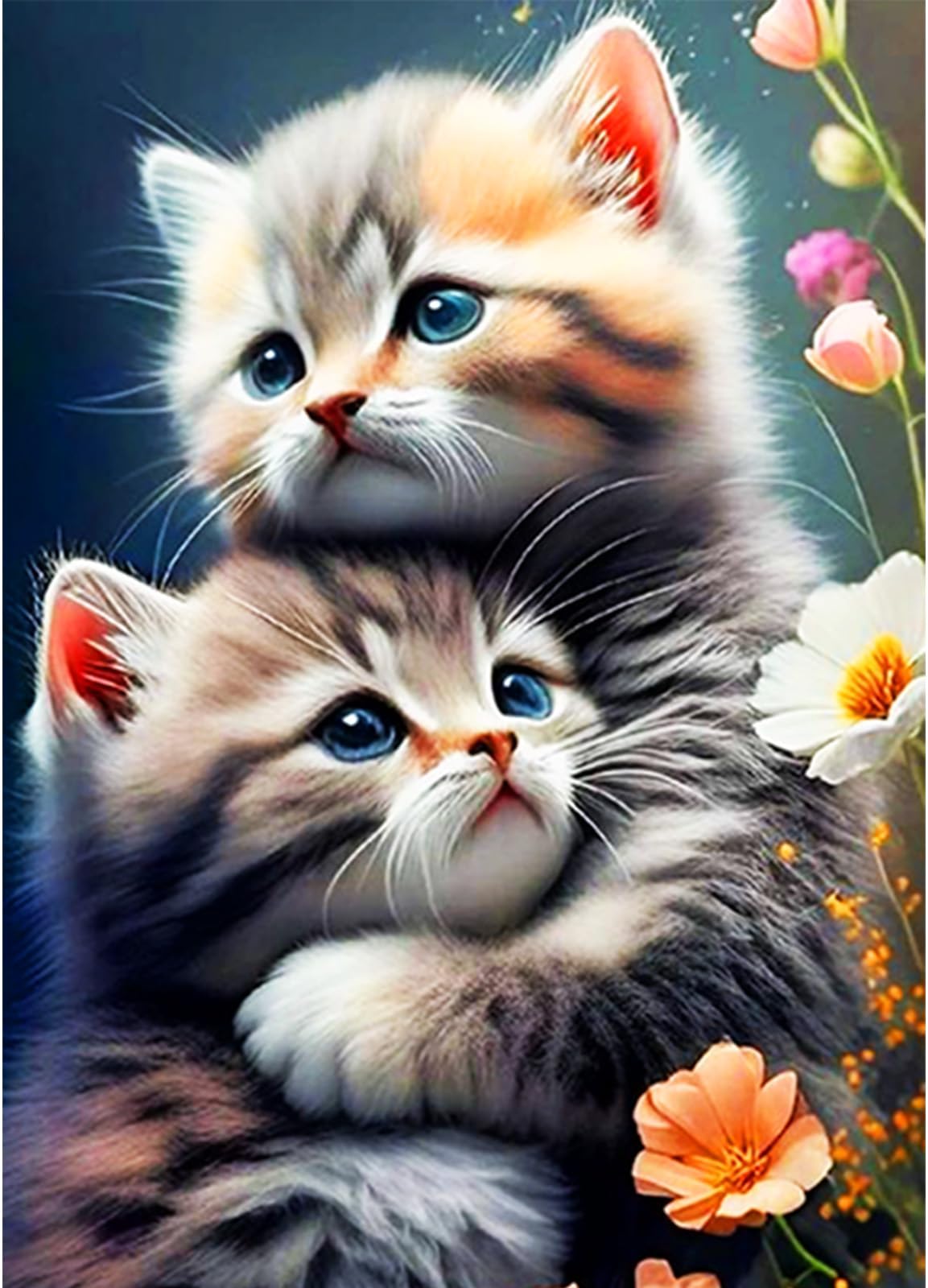 CEOVR Katzen Diamond Painting Erwachsene 30x40 cm Diamant Painting ...