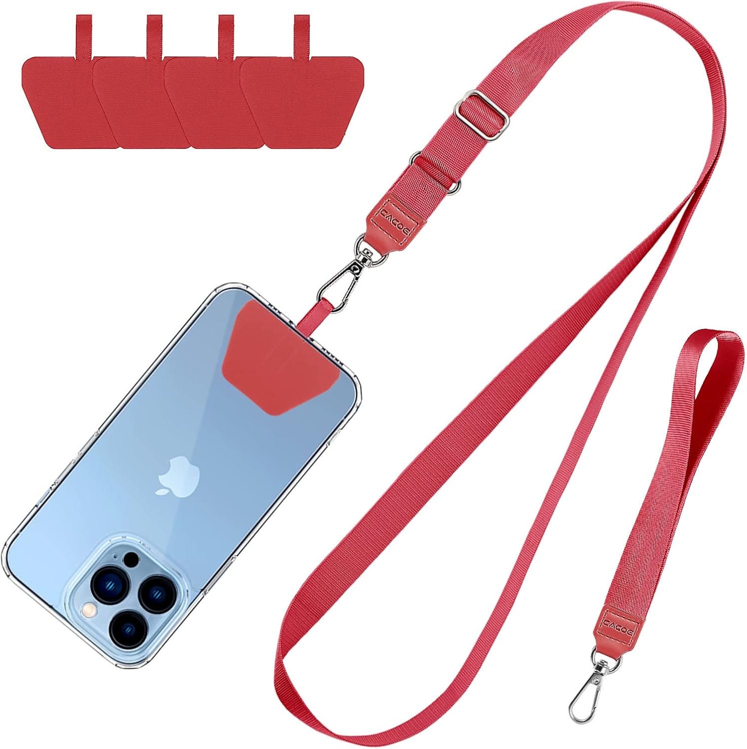 Amazon.com: CACOE Phone Lanyard 2 Pack-1× Adjustable Neck Strap,1× ...