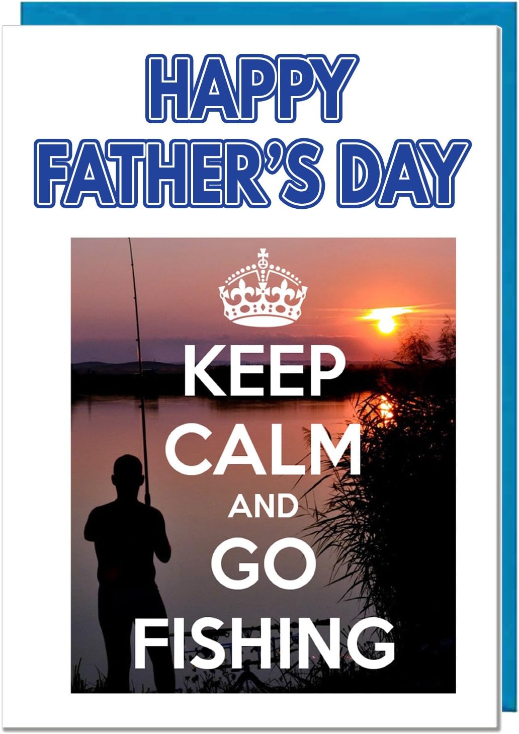 Happy Father's Day Fishing Card 125mm x 178mm Including Envelope JL018 ...