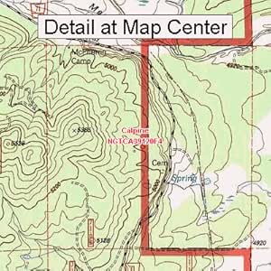Amazon.com : USGS Topographic Quadrangle Map - Calpine, California ...