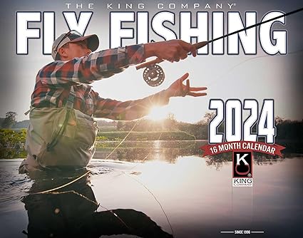 2024 Fly Fishing Wall Calendar 16-Month X-Large Size 14x22, Best ...