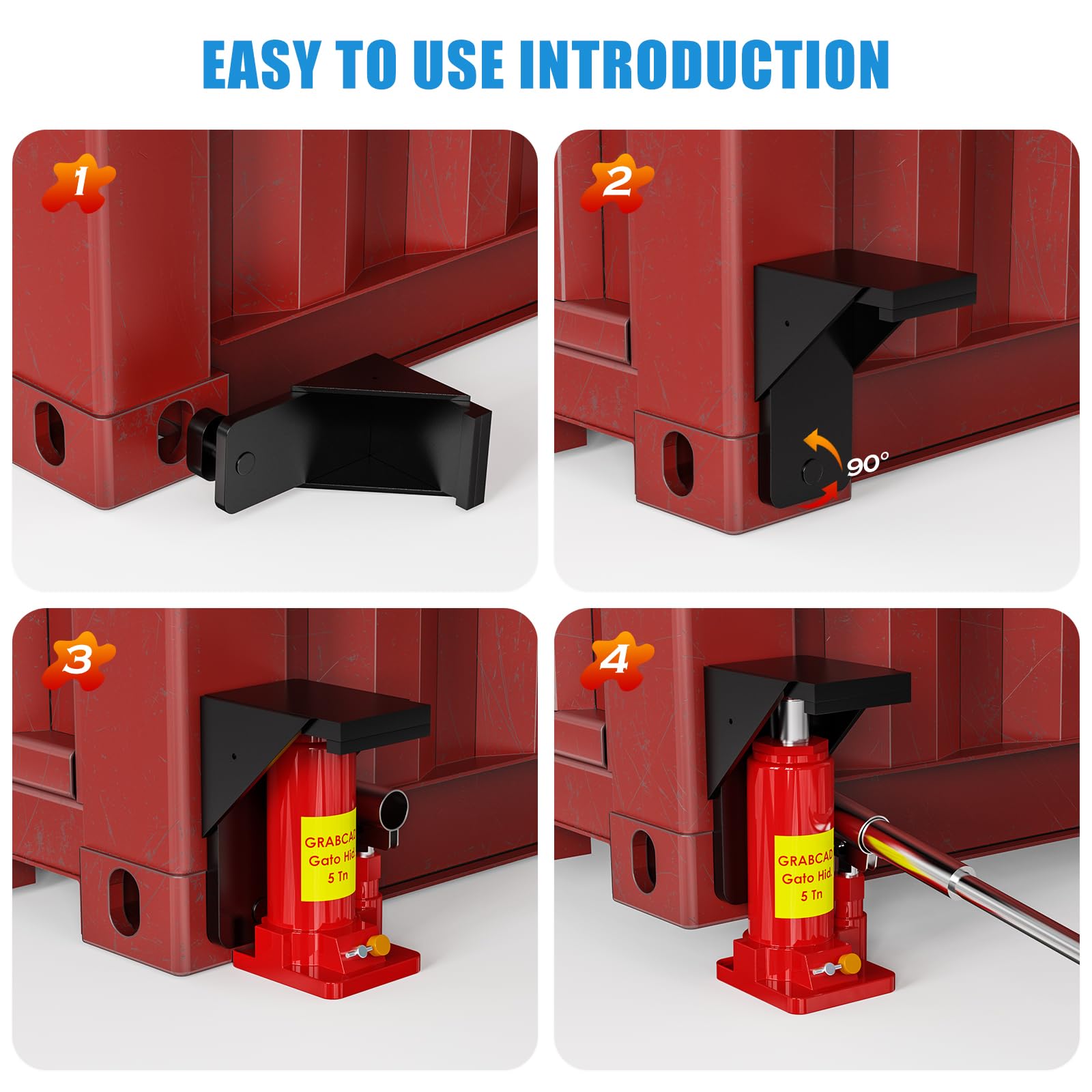 Snapklik.com : RITSU Upgrade Shipping Container Jack Lug Booster Lifter