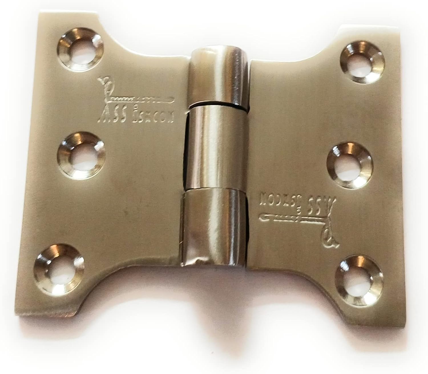 Ssiskcon 2.5 inch x 3 inch Cabinet Parliament Door Hinge Satin 32D ...
