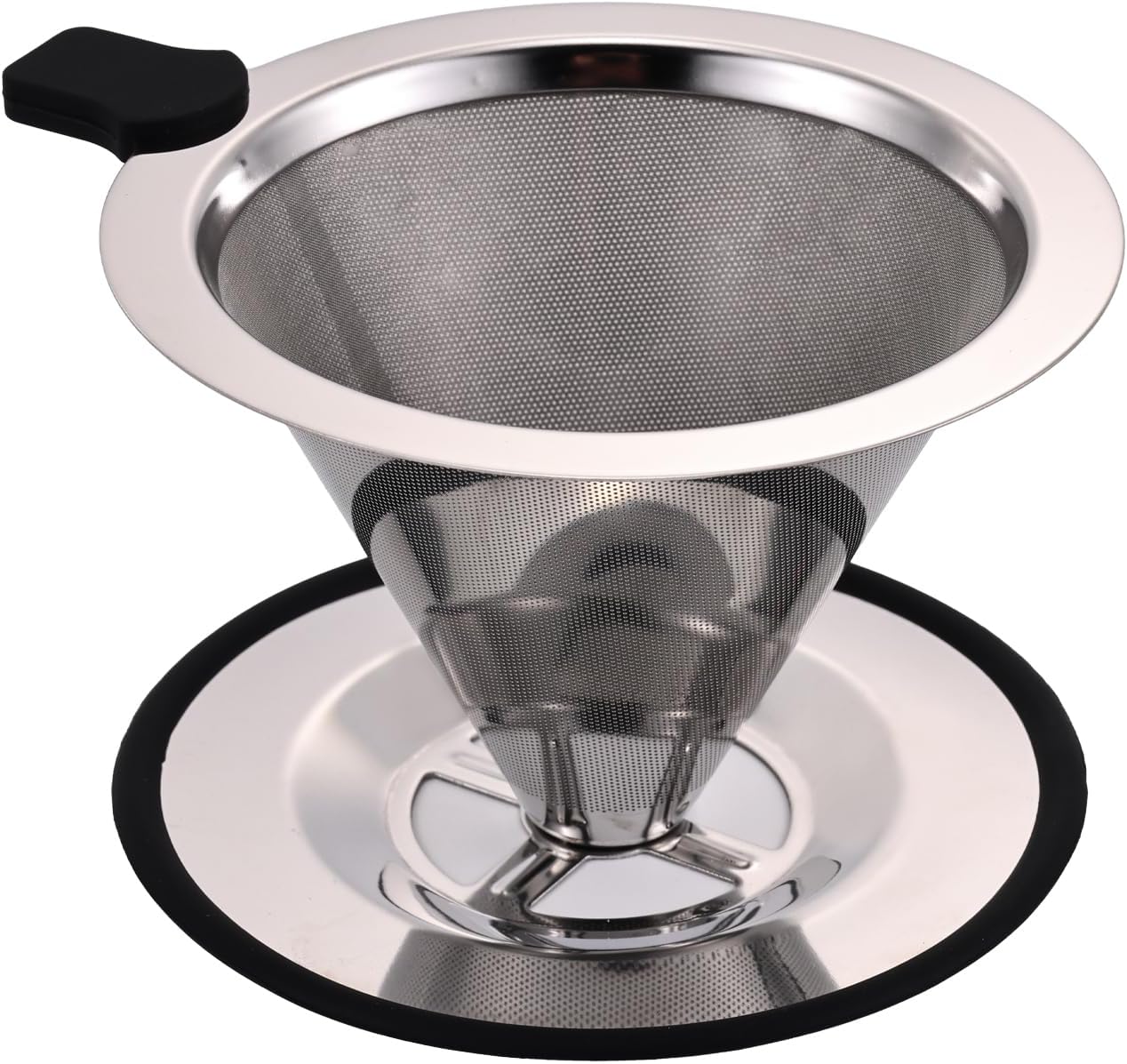 Amazon.com: Pour Over Coffee Dripper, Stainless Steel Metal Cone Drip ...