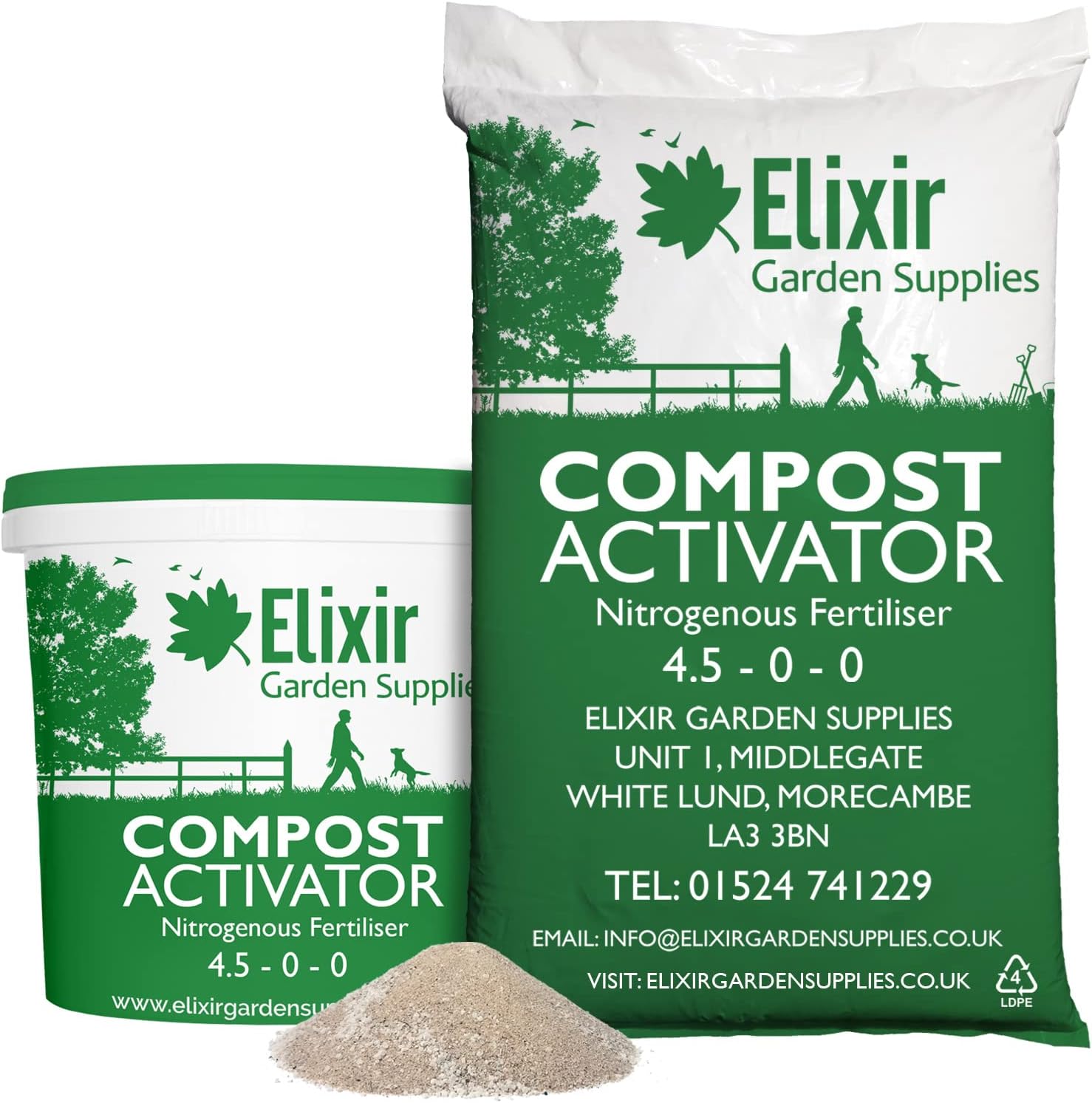 Elixir Gardens Compost Activator & Accelerator/Compost Maker 4.5-0-0 ...