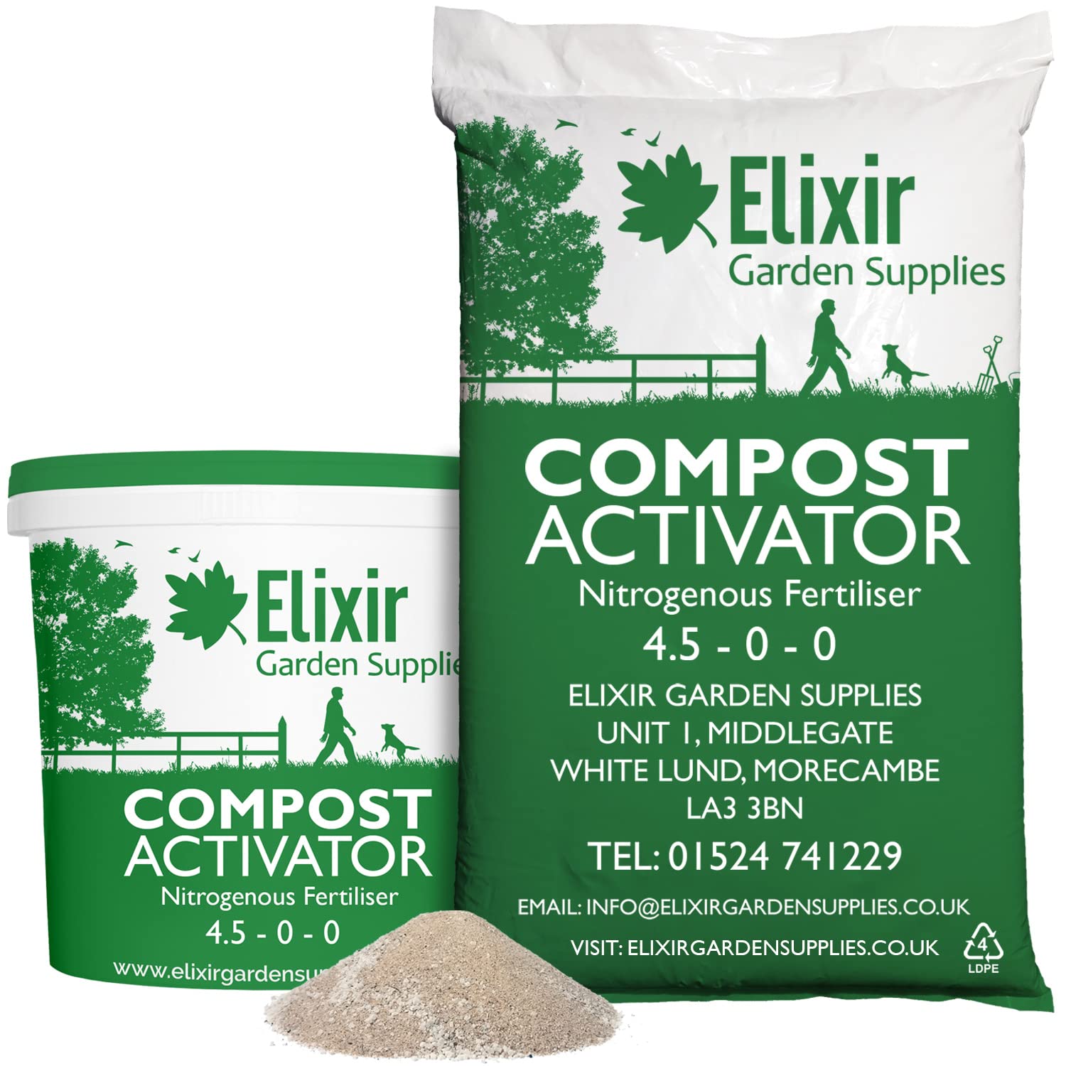 Elixir Gardens Compost Activator & Accelerator/Compost Maker 4.5-0-0 ...