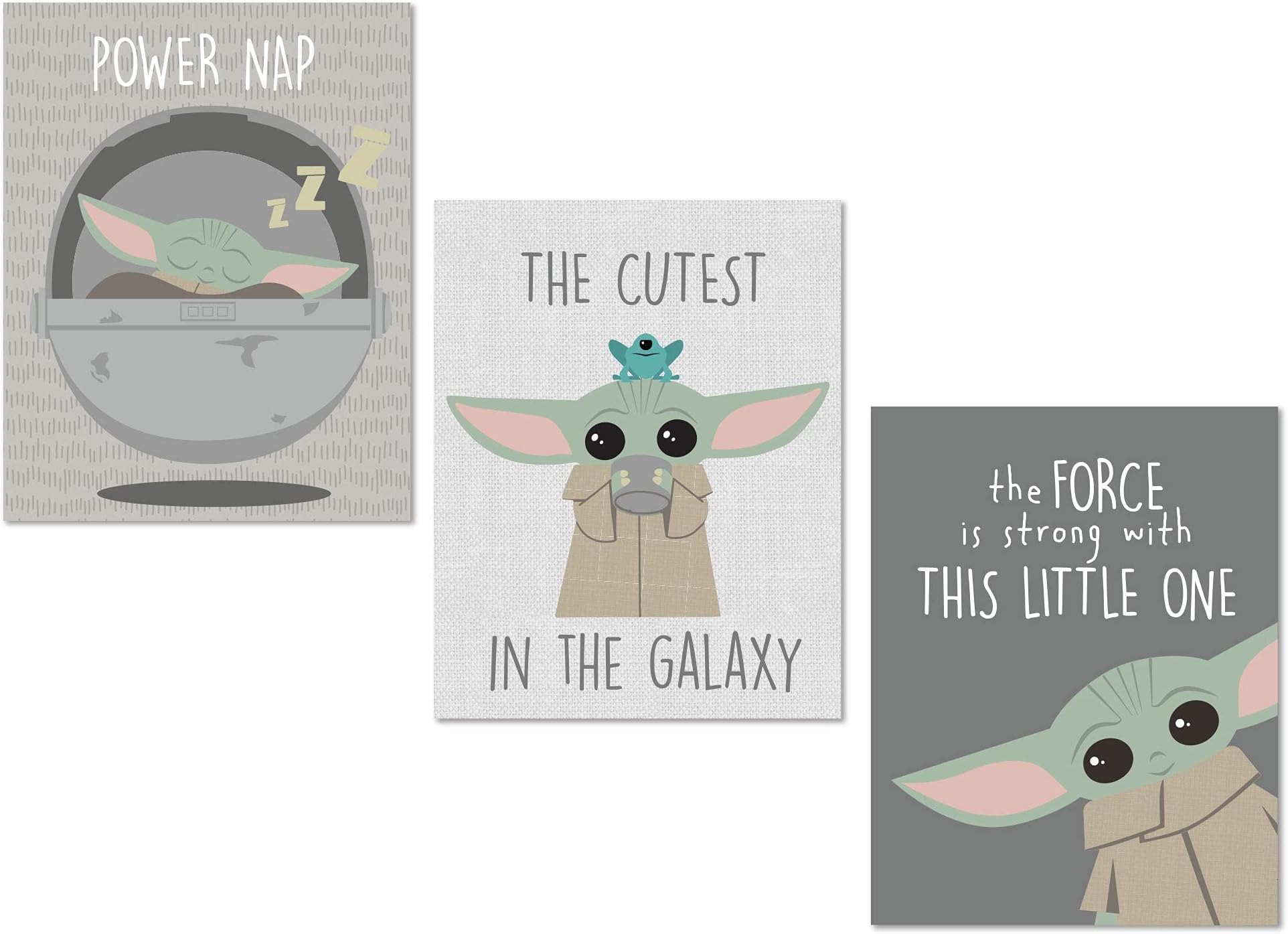 Amazon.com: Lambs & Ivy Star Wars The Child/Baby Yoda Unframed Nursery ...