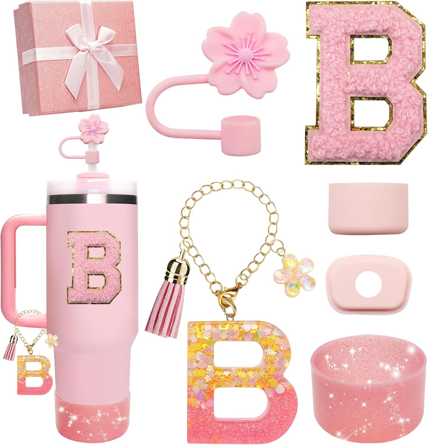 Amazon.com | Miglaja Pink Accessories for Stanley Cup 30OZ 40OZ, All ...