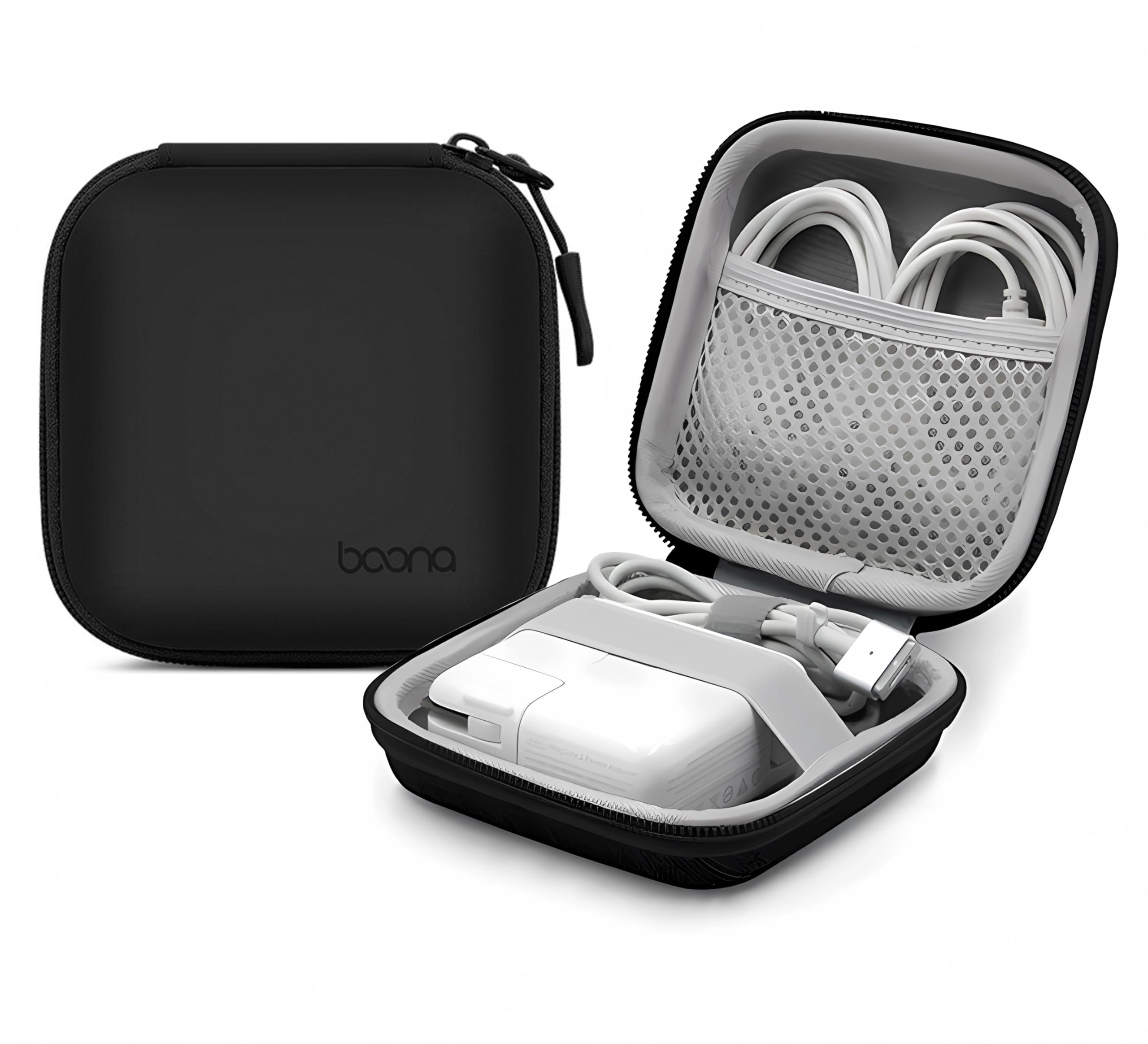 Amazon.com: Portable Hard-shelled Travel Case for Apple MacBook Charger ...