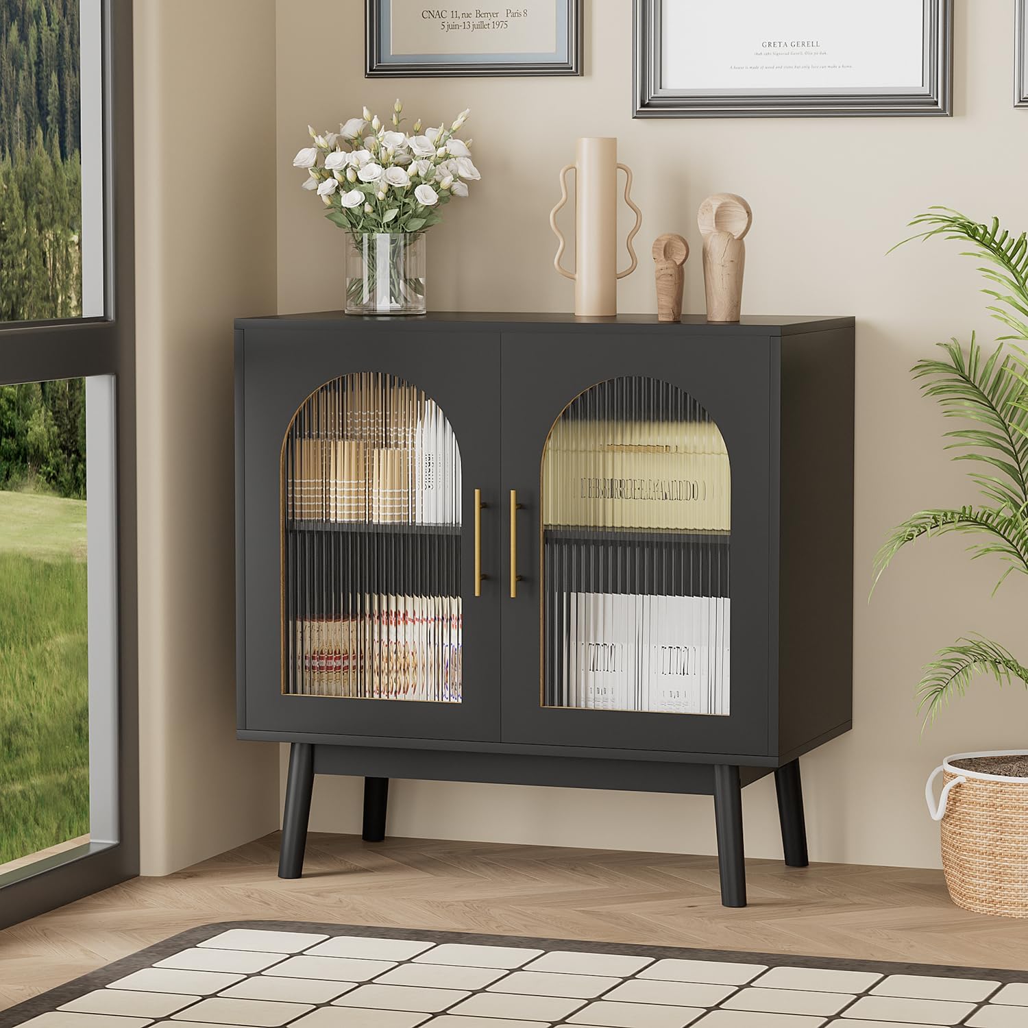 Amazon.com - SICOTAS Sideboard Cabinet Buffet, Modern Accent Buffet ...