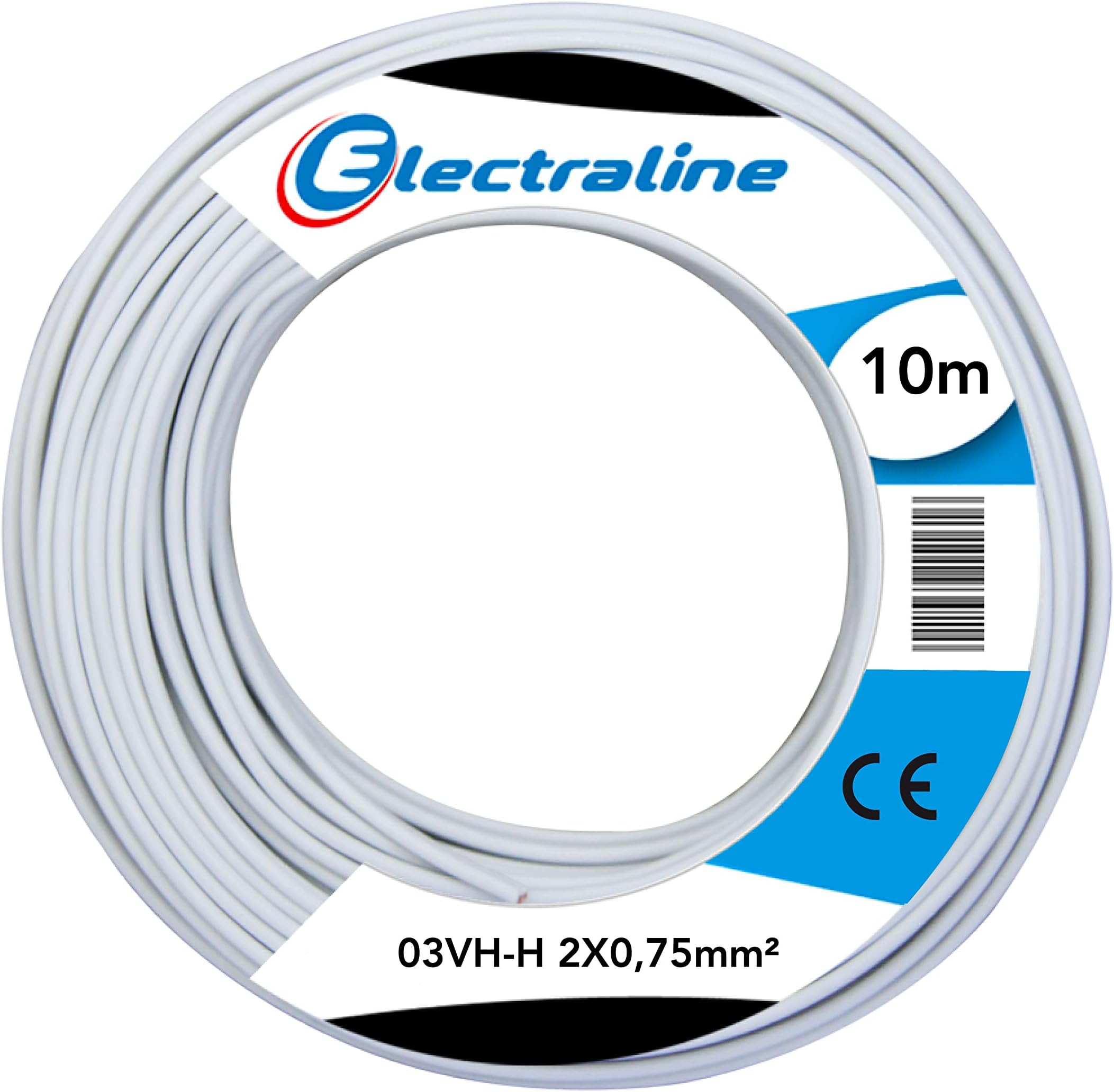 Electraline 11721 H05VV-F Cavo per Prolunghe, Sezione 3x1 mm, Lunghezza ...