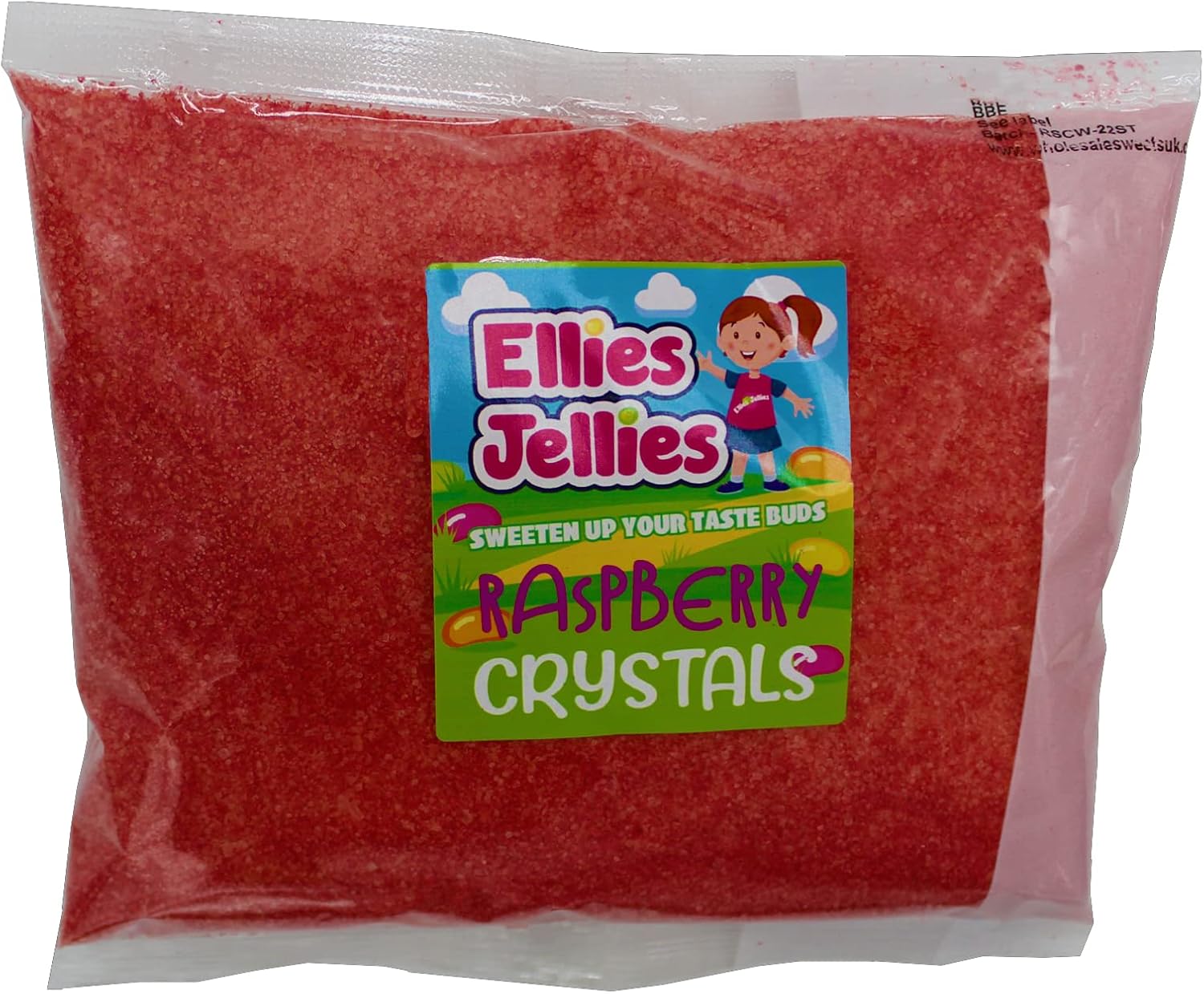 Ellies Jellies® Raspberry Crystal 500g Bag : Amazon.co.uk: Grocery