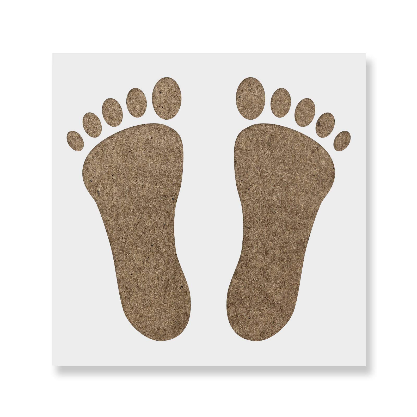 Amazon.com: Footprint Stencil - Family Stencil, Grandparents Stencil ...