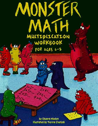 Monster Math: Multiplication Workbook: Oksana Hlodan: 9781565656789 ...