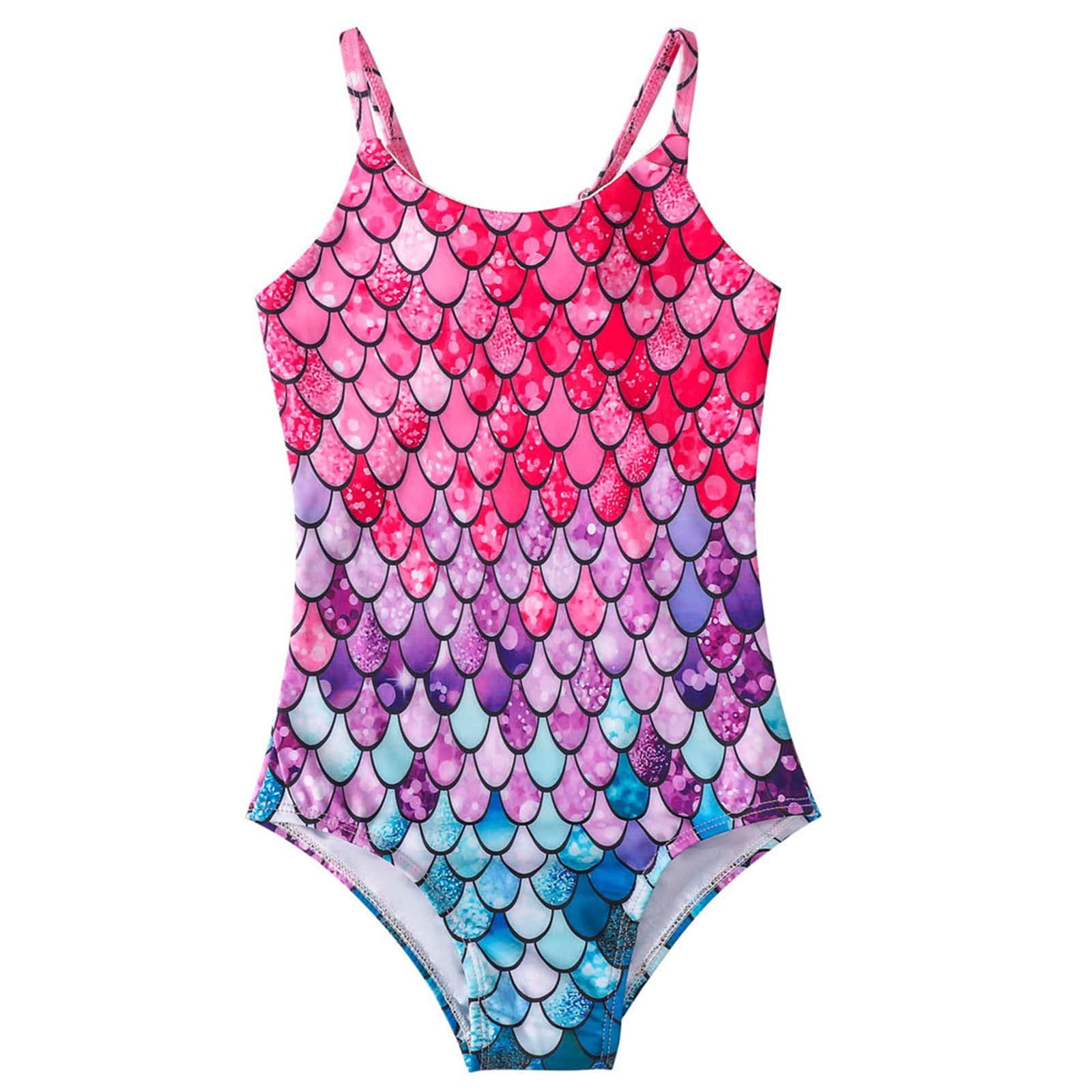 Buy XumploGirls Swimming Costume One Piece Swimsuit Kids Bathing Suit ...