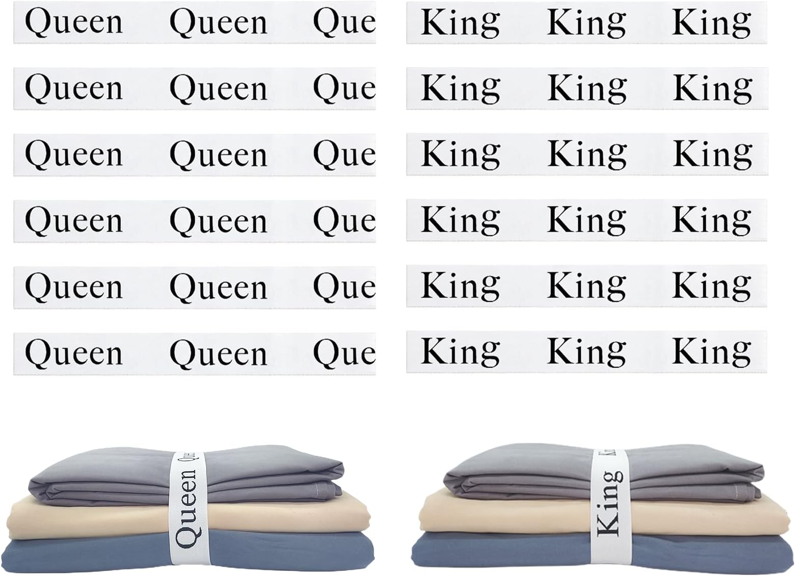 Amazon.com: [Full] SheetSnaps Bed Sheet Corner Labels – Know Which Way ...