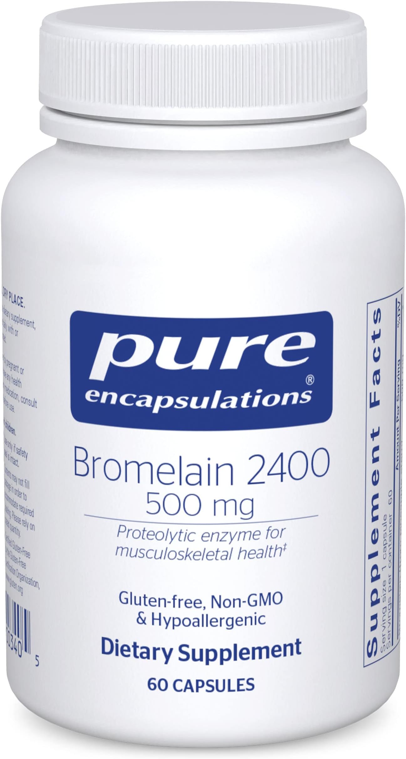 Amazon.com: Earthborn Elements Bromelain 200 Capsules, Pure & Undiluted ...