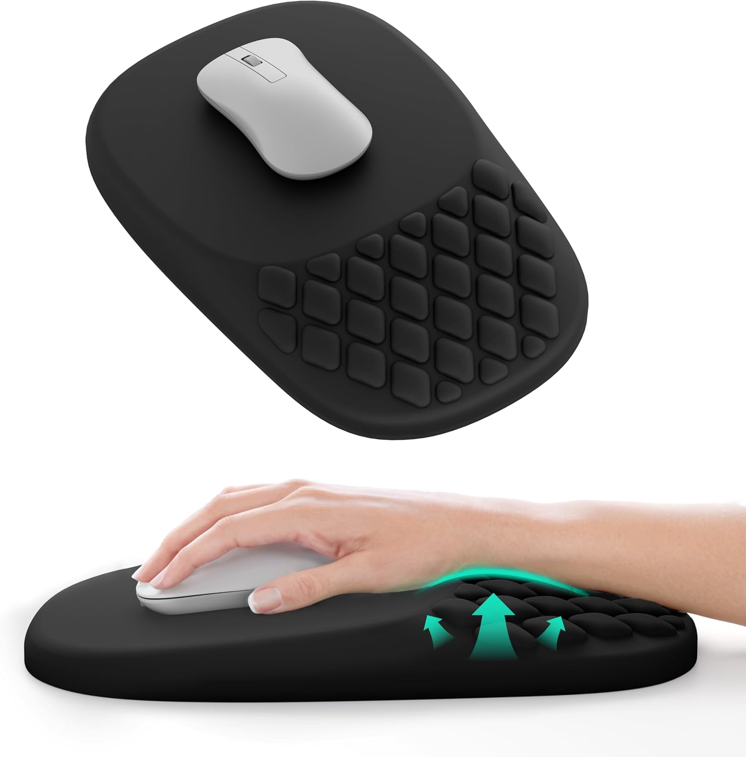 Amazon.com : VAGAU Ergonomic Mouse Pad with Wrist Rest, Mousepad Wrist ...