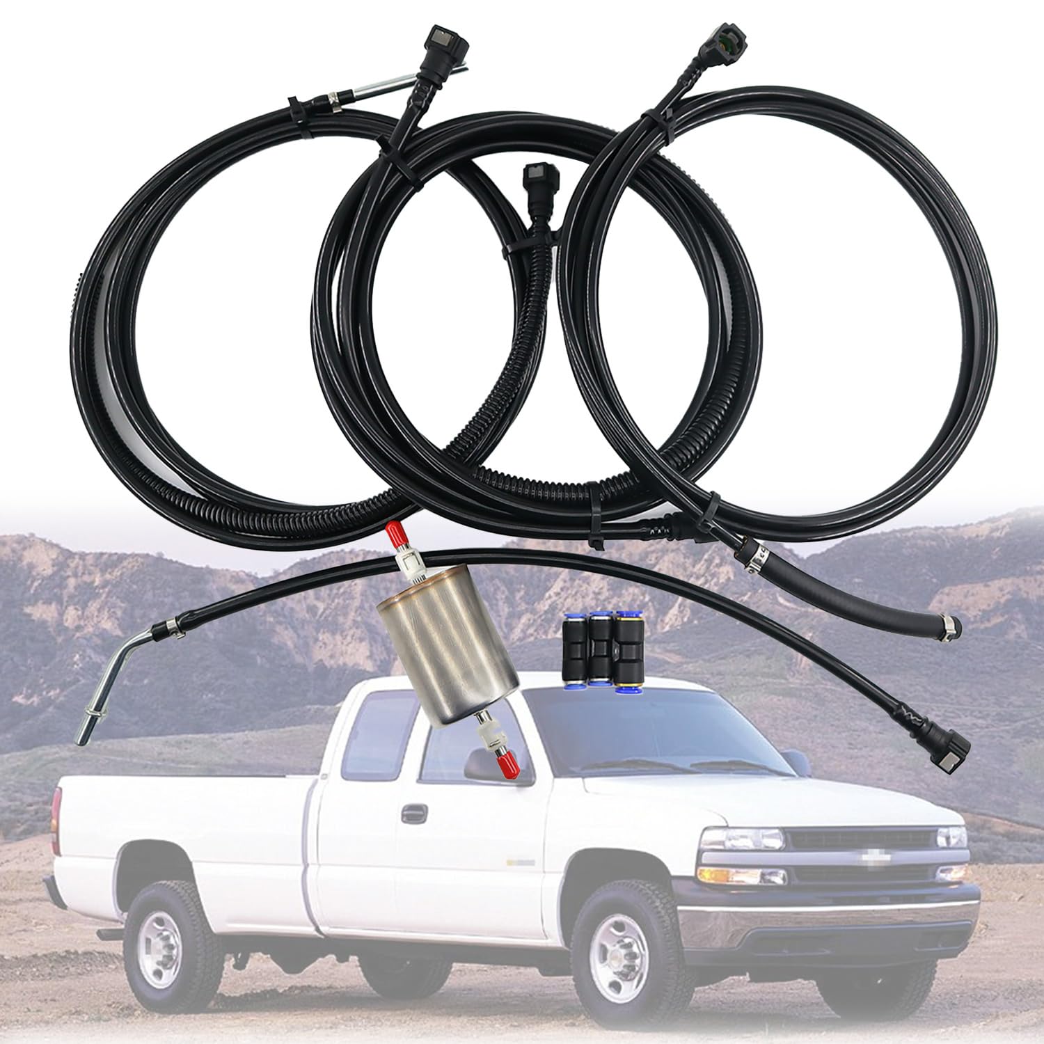 Amazon.com: FL-FG0053 Fuel Lines Kit for 1999-2003 Chevy Silverado 1500 ...