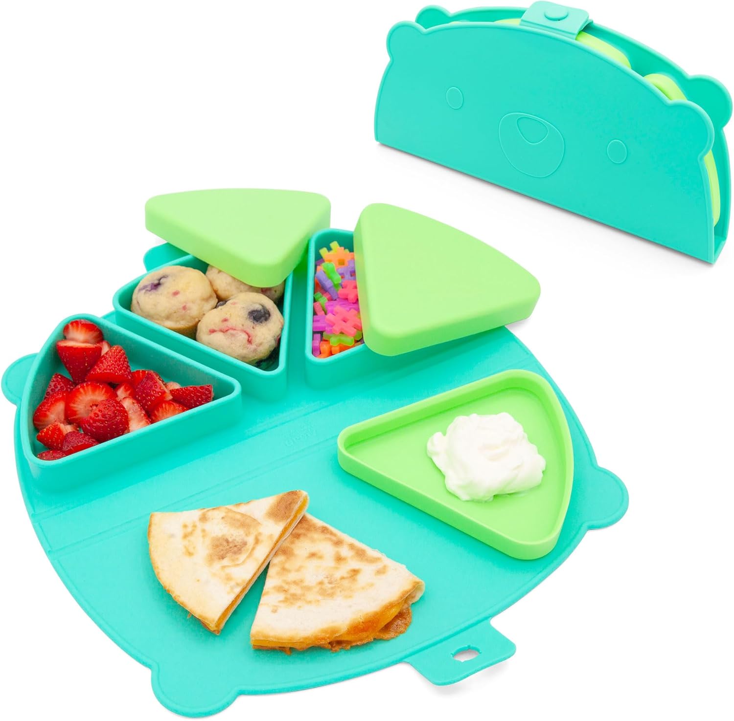 Amazon.com: 321 GROW On-The-Go Snack Mat – Baby Silicone Travel Dining ...