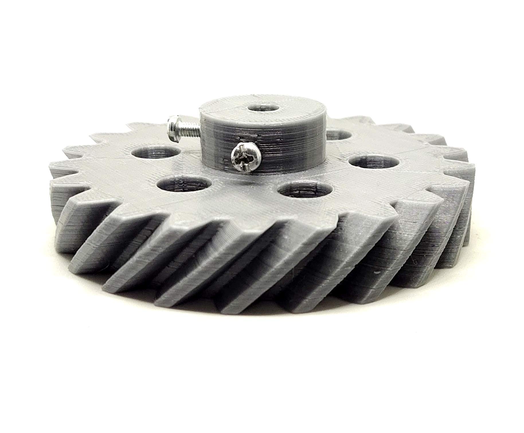 Buy INVENTO 4pcs 3D Printed Right Helical Plastic Spur Gear 22 Teeth ...