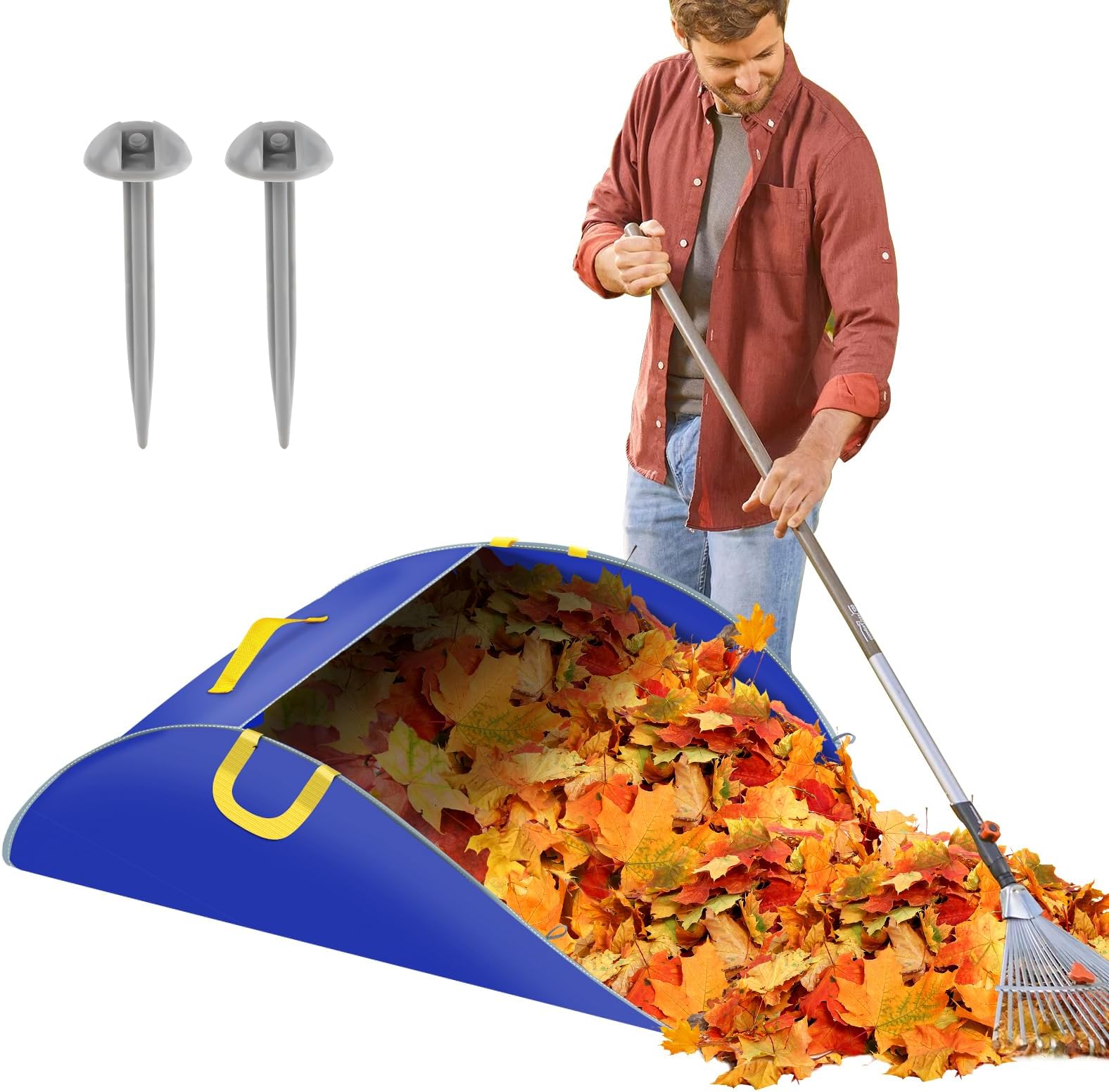 Amazon.com: Tryly Leaf Collector, Foldable Leaf Bags, Portable Pop Up ...