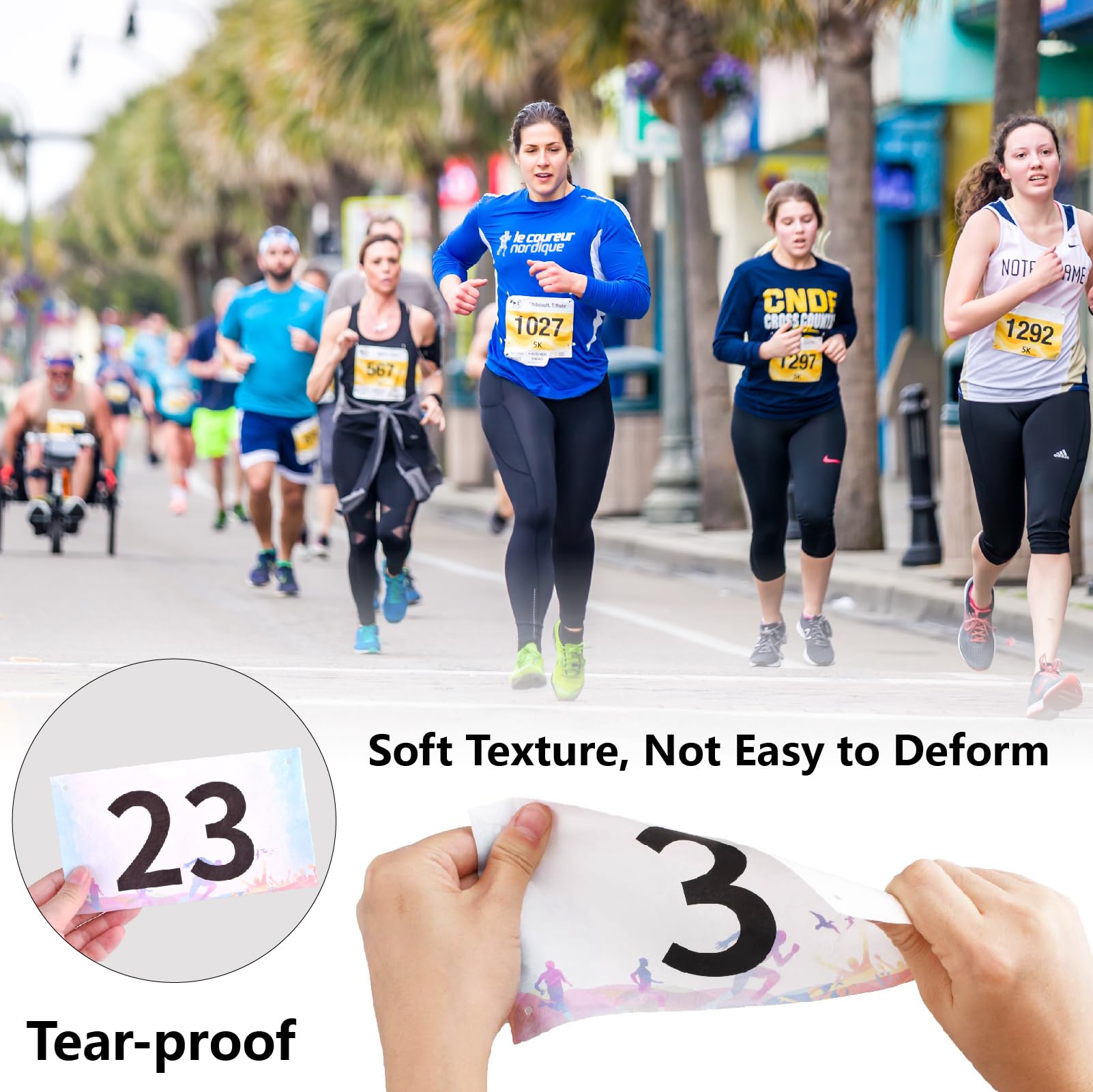 Snapklik.com : JEELAD Running Bib Competitor Numbers