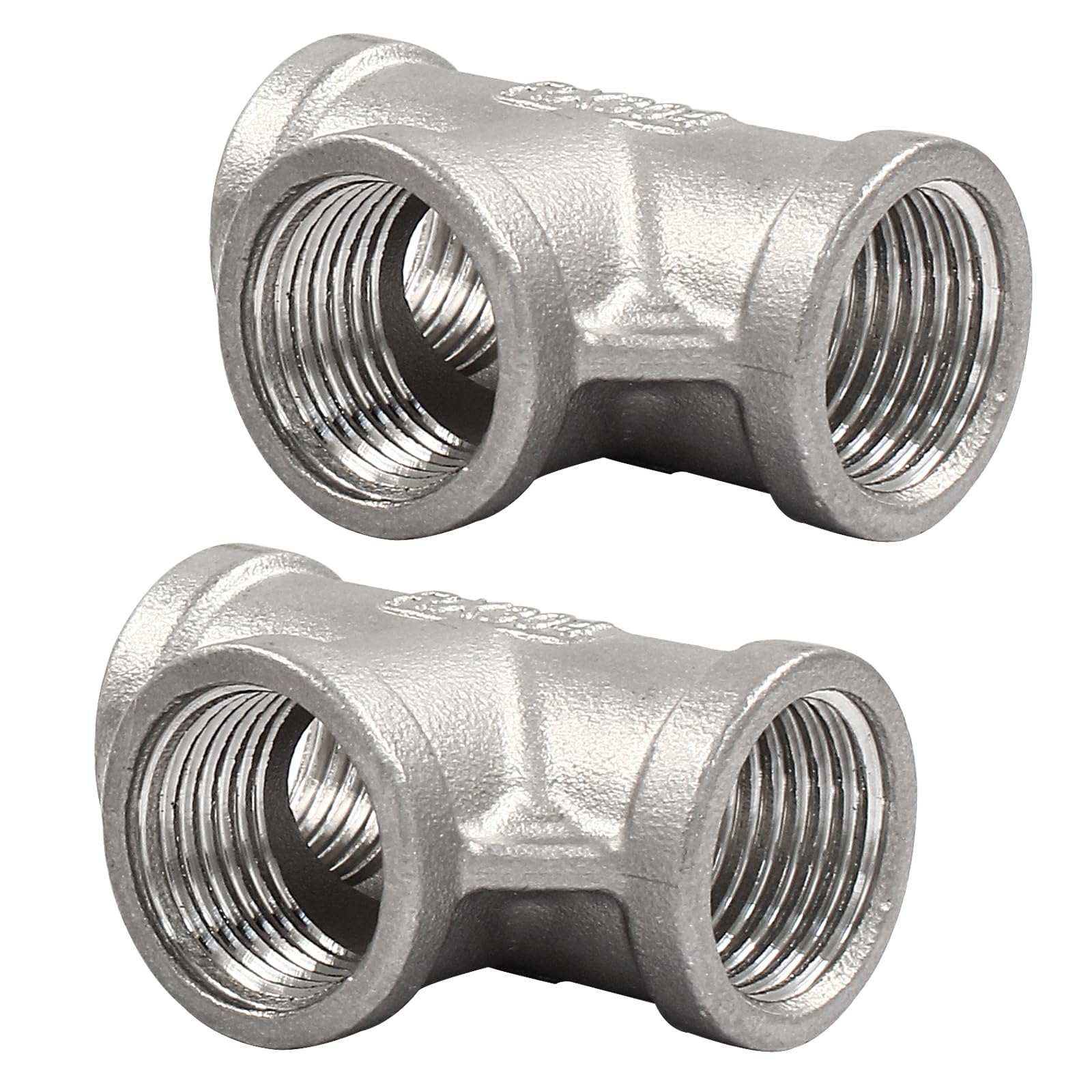 1\" Female Thread 3 Way T Shaped Equal Tee Coupling Stainless Steel 304 ...