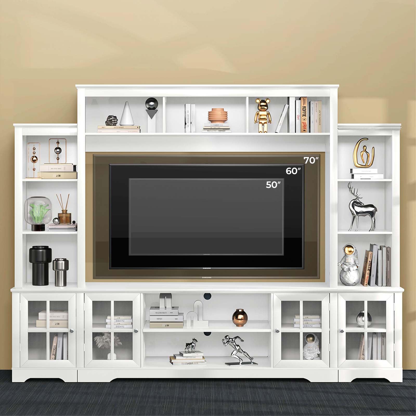 60 Inch Wide Entertainment Centers Simpli Home Clarkson Acacia Wood 60