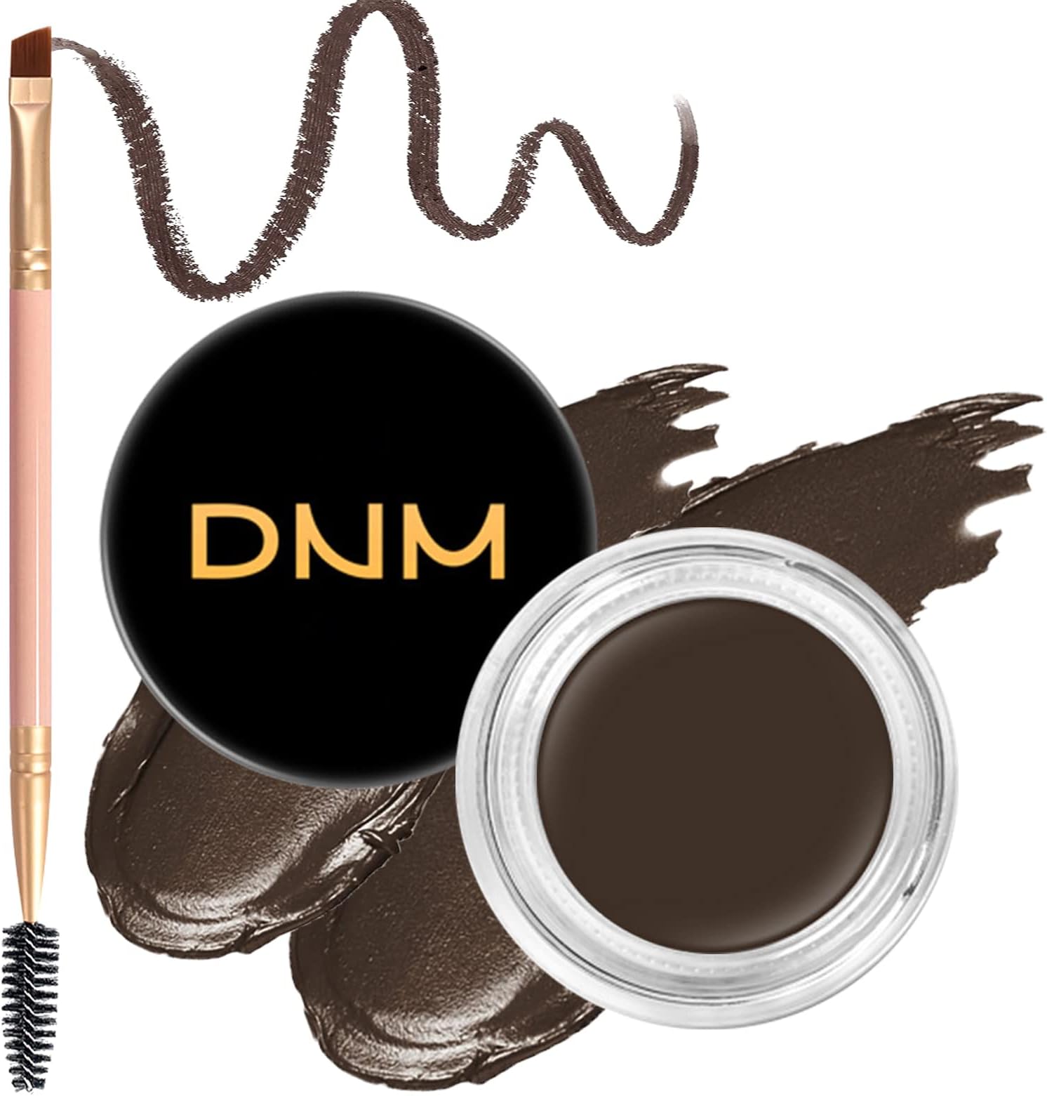 Amazon.com : BEFIVECOK 2Pcs Brow Pomade Set with Dual-ended Eyebrow ...