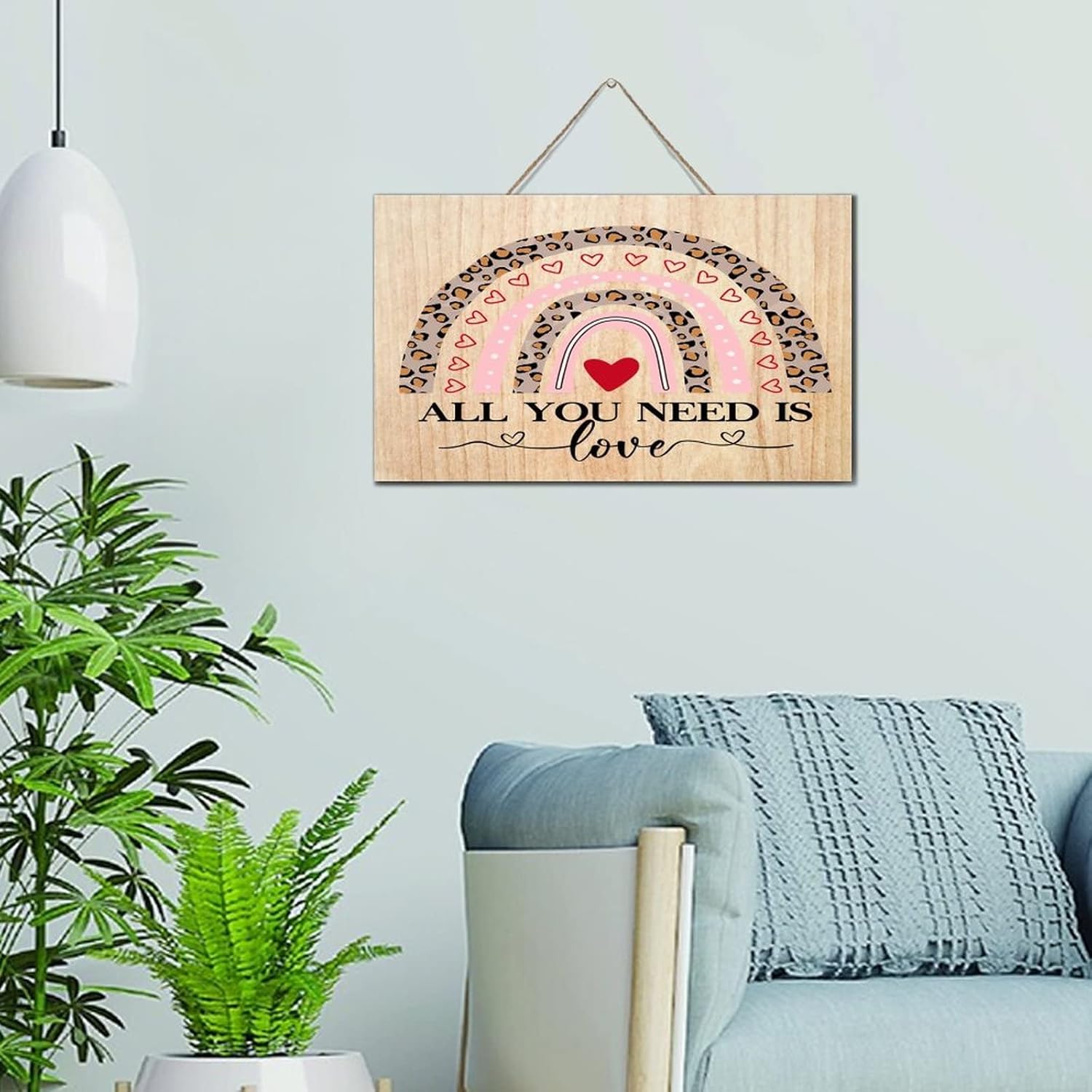 Amazon.com: Rustic Wall Art Motto Decor Wood Plank Hanging Sign All You ...
