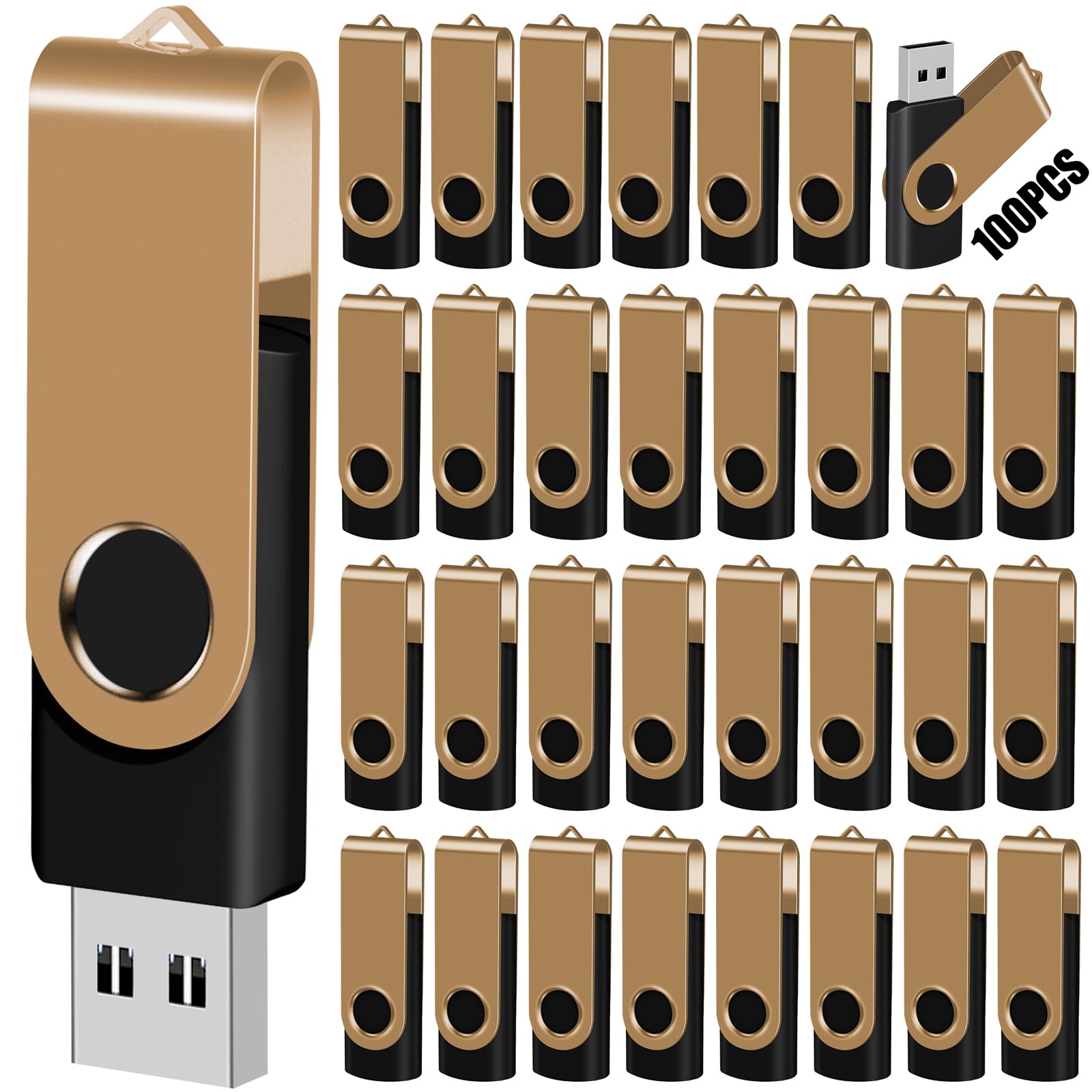 Amazon.com: EASTBULL 2GB USB Flash Drive Bulk Thumb Drives 100 Pack ...