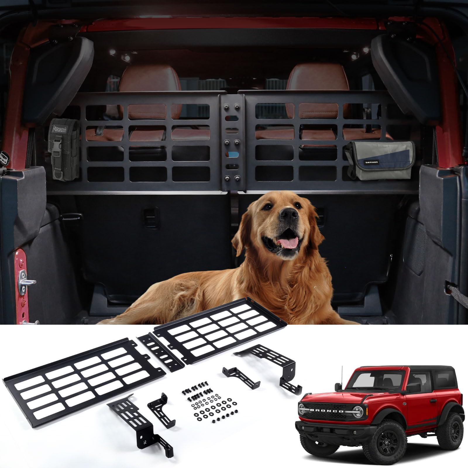 Amazon.com: Mabett Dog Barrier for Ford Bronco Hard Top 2-Door 2024 ...