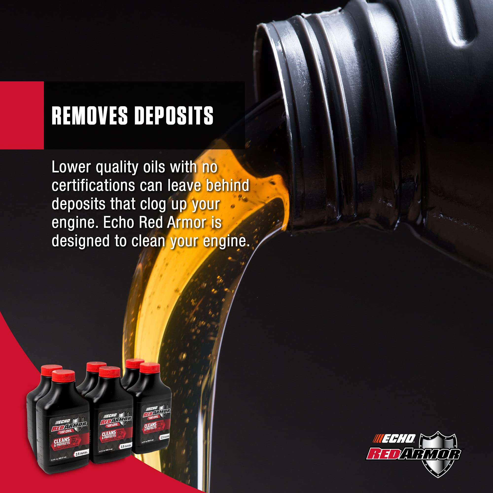 Snapklik.com : Echo Products 6550025 Red Armor Oil Mix 2-Cycle2-Stroke ...