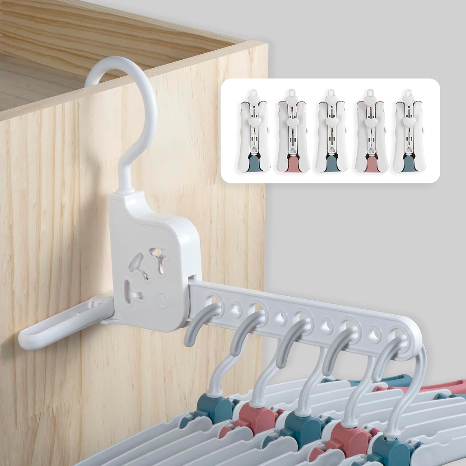 Amazon.com: Travel Folding Drying Rack for Clothes with 5 Travel ...
