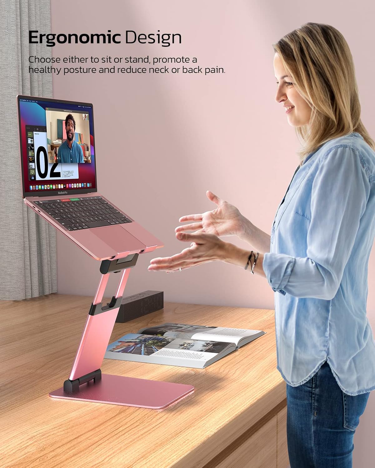 Nulaxy Laptop Stand Ergonomic Height at George Maple blog