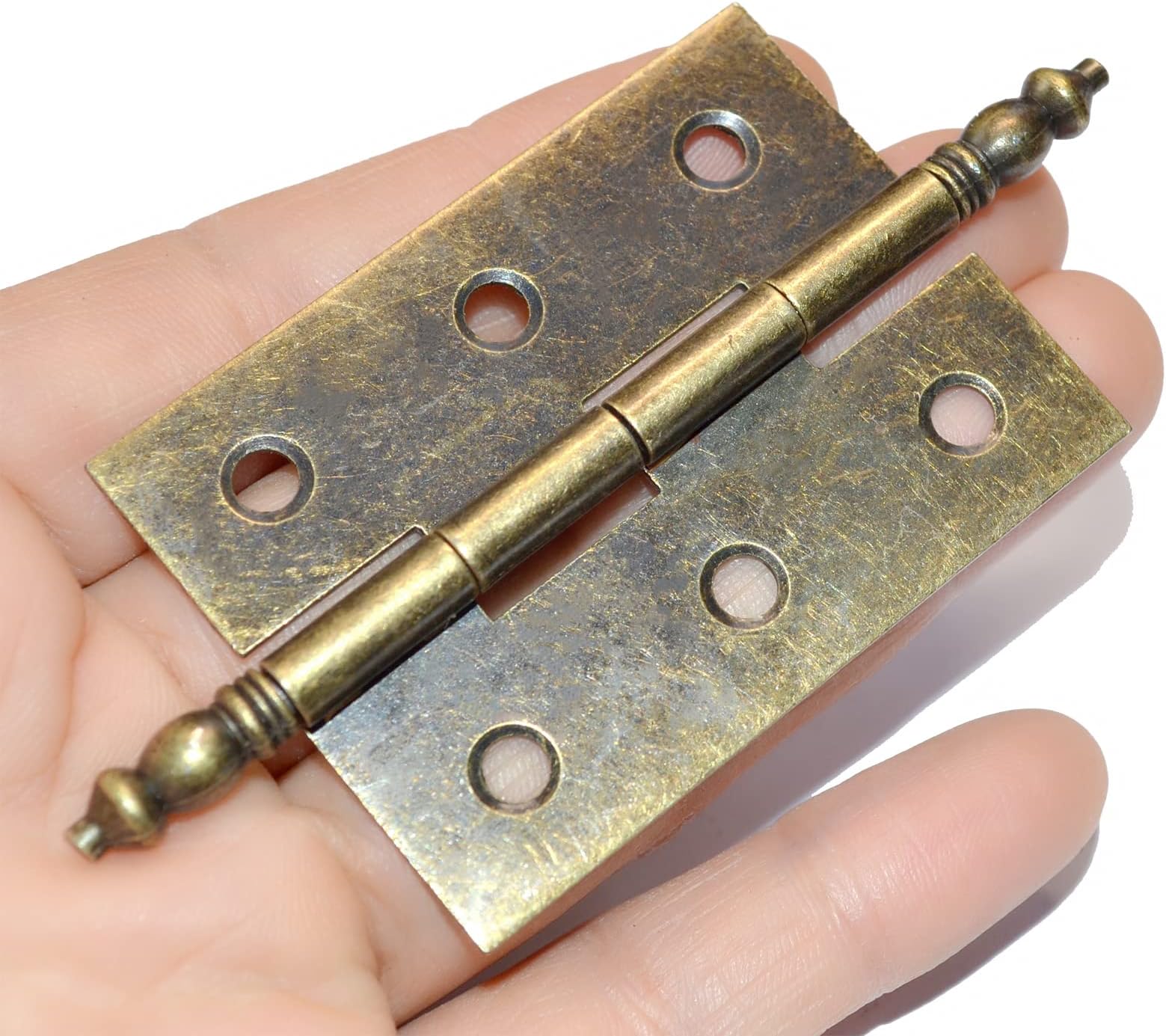 4 PCs Large-Size Antique Brass Flap Hinges with Lengthened Axis ...