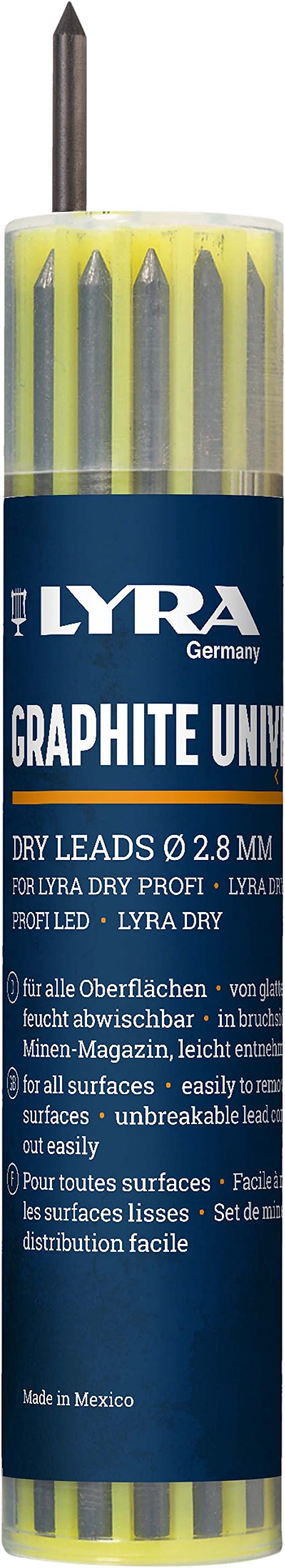 Lyra LYRA Dry L4499102 Refill Set Filled with 12 Universal Graphite ...