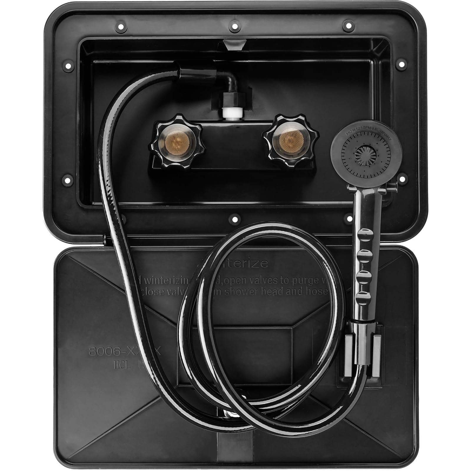 Amazon.com: RVMATE RV Exterior Shower Box Kit RV Outdoor Shower Box Kit ...
