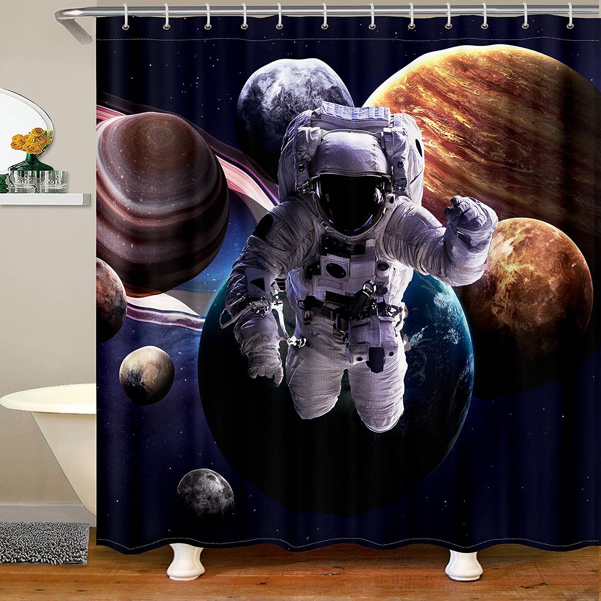 Astronaut Taking A Shower