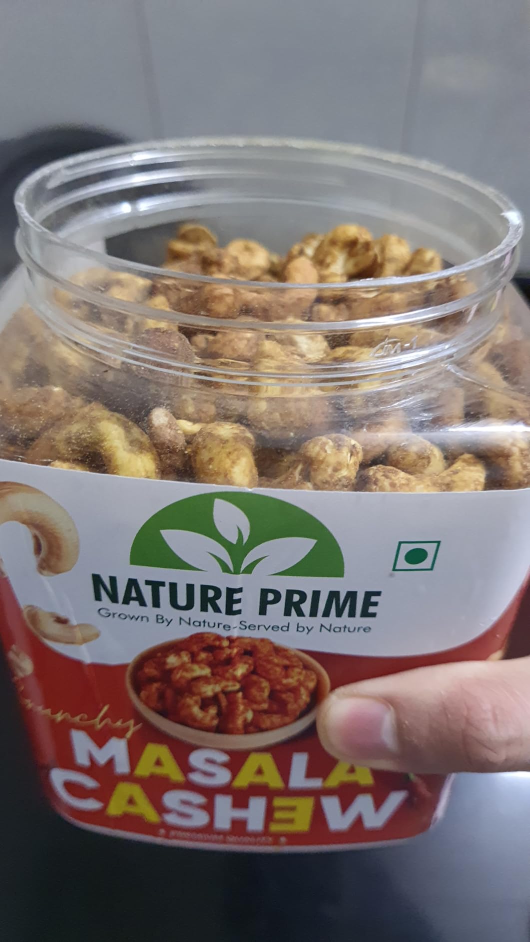 Nature Prime Masala Flavoured Cashews Nuts | Roasted Salted Spicy ...